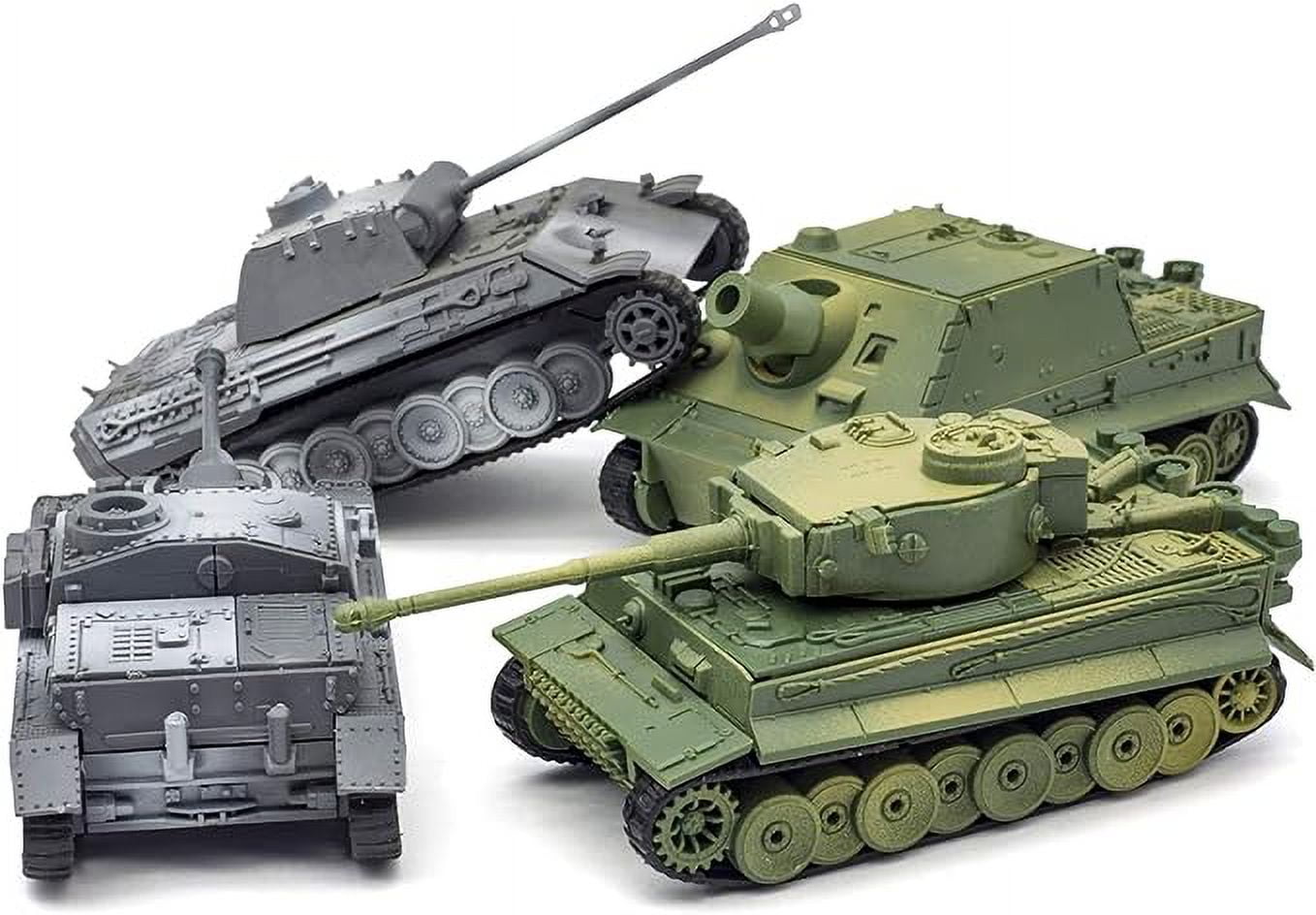 Kvvdi 4 Sets Upgrade 3D Puzzles Plastic Model Toy Tank Kit for Adults ...