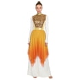 Kvysinly Women Liturgical Praise Dance Dress Sequin Sleeveless Worship ...