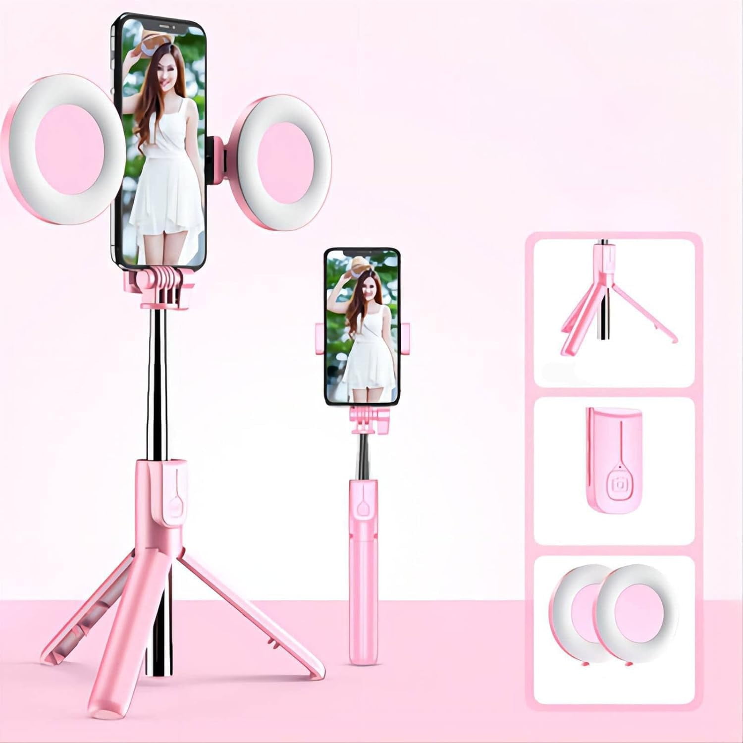 KwalityDEALZ Sync Snap - New 6 in 1 Bluetooth Selfie Stick - Walmart.com
