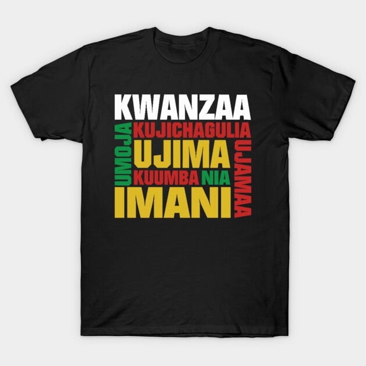 Kwanzaa 7 Principles African American Holiday Artwork Print, H25103 T ...