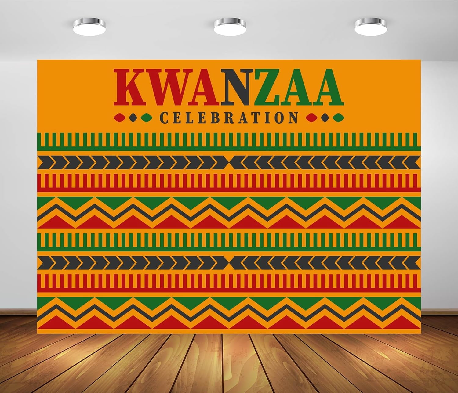 Kwanzaa Celebration Pretty Backdrop Happy African and African-American ...