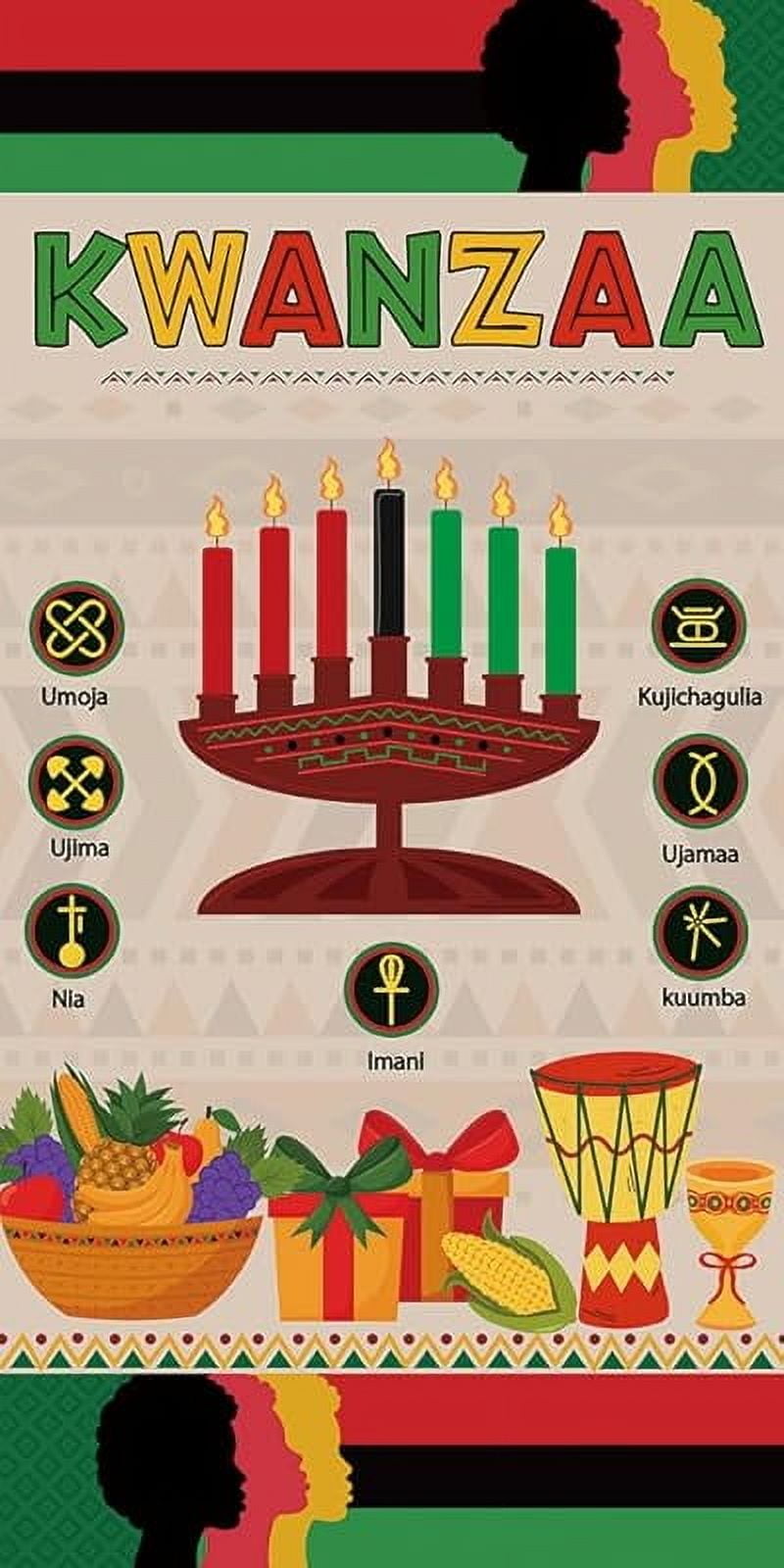 Kwanzaa Decorations Door Banner Happy Kwanzaa Door Sign Banner Kwanzaa ...