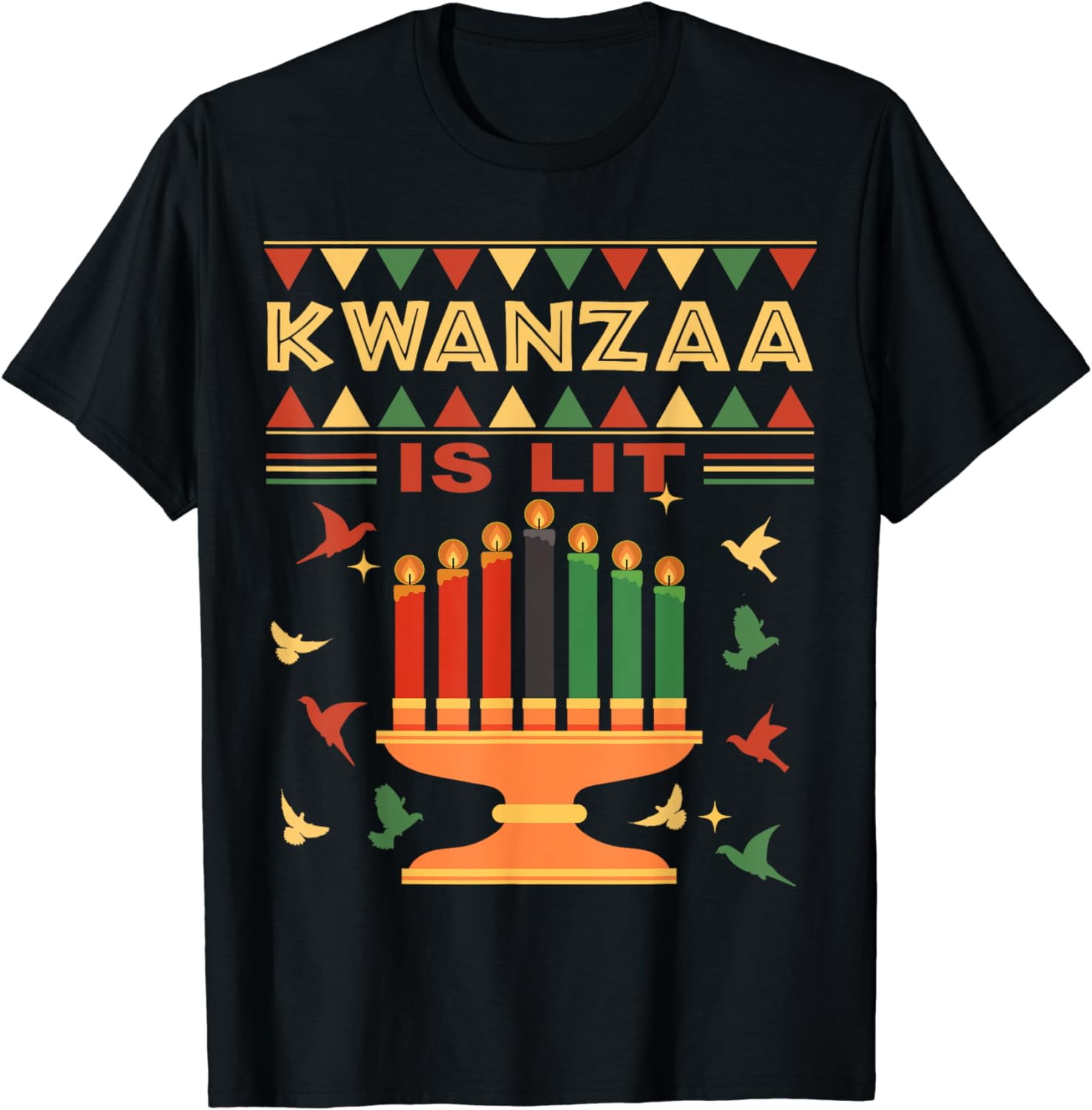 Kwanzaa Is Lit T-Shirt - Walmart.com