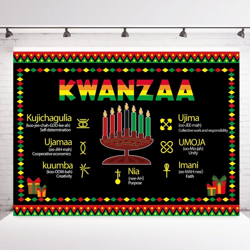 Kwanzaa Photography Background African Heritage Holiday Ornaments ...