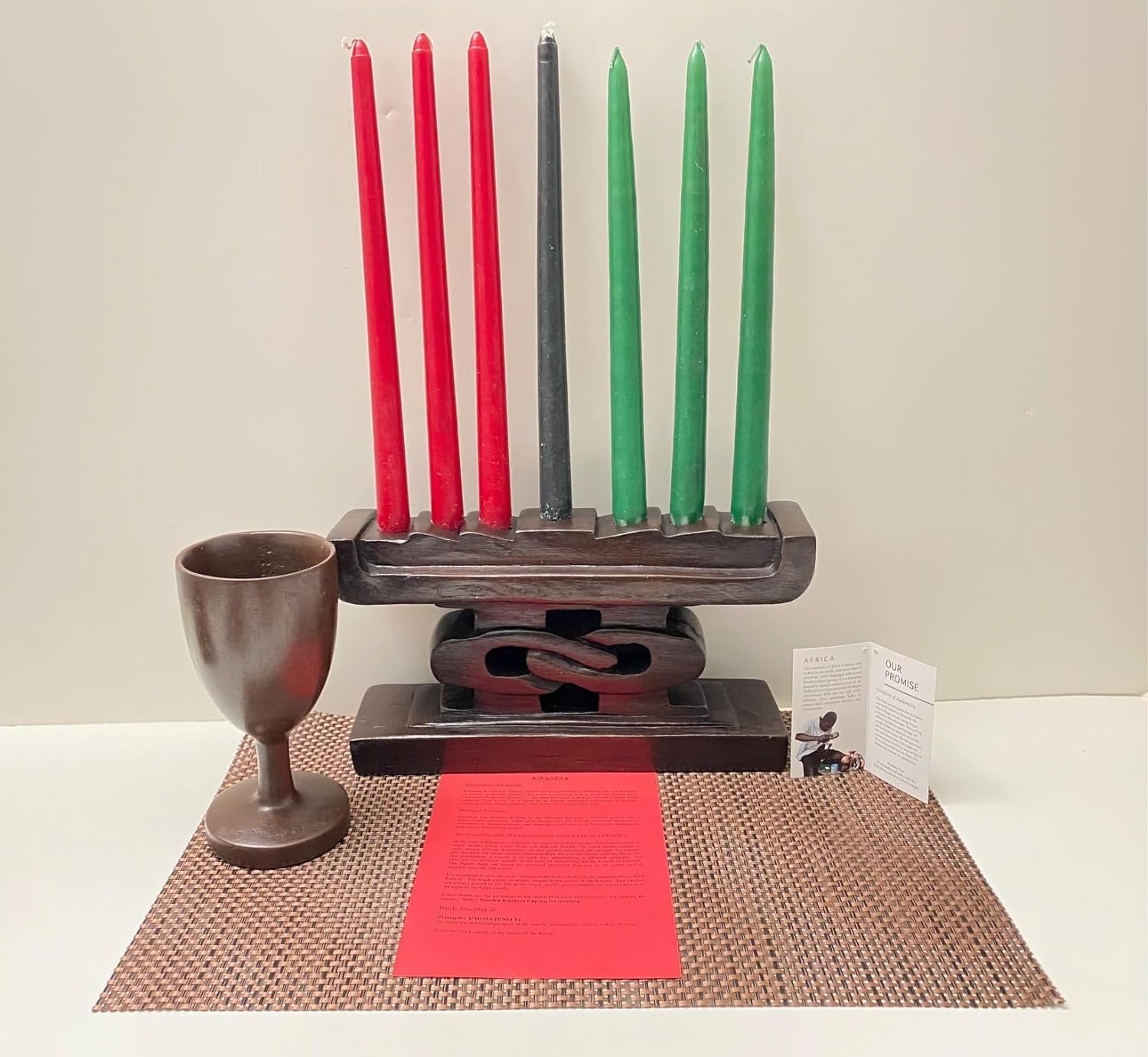 Kwanzaa Unity (UMOJA) Celebration Set (Brown) - Handmade in Ghana ...