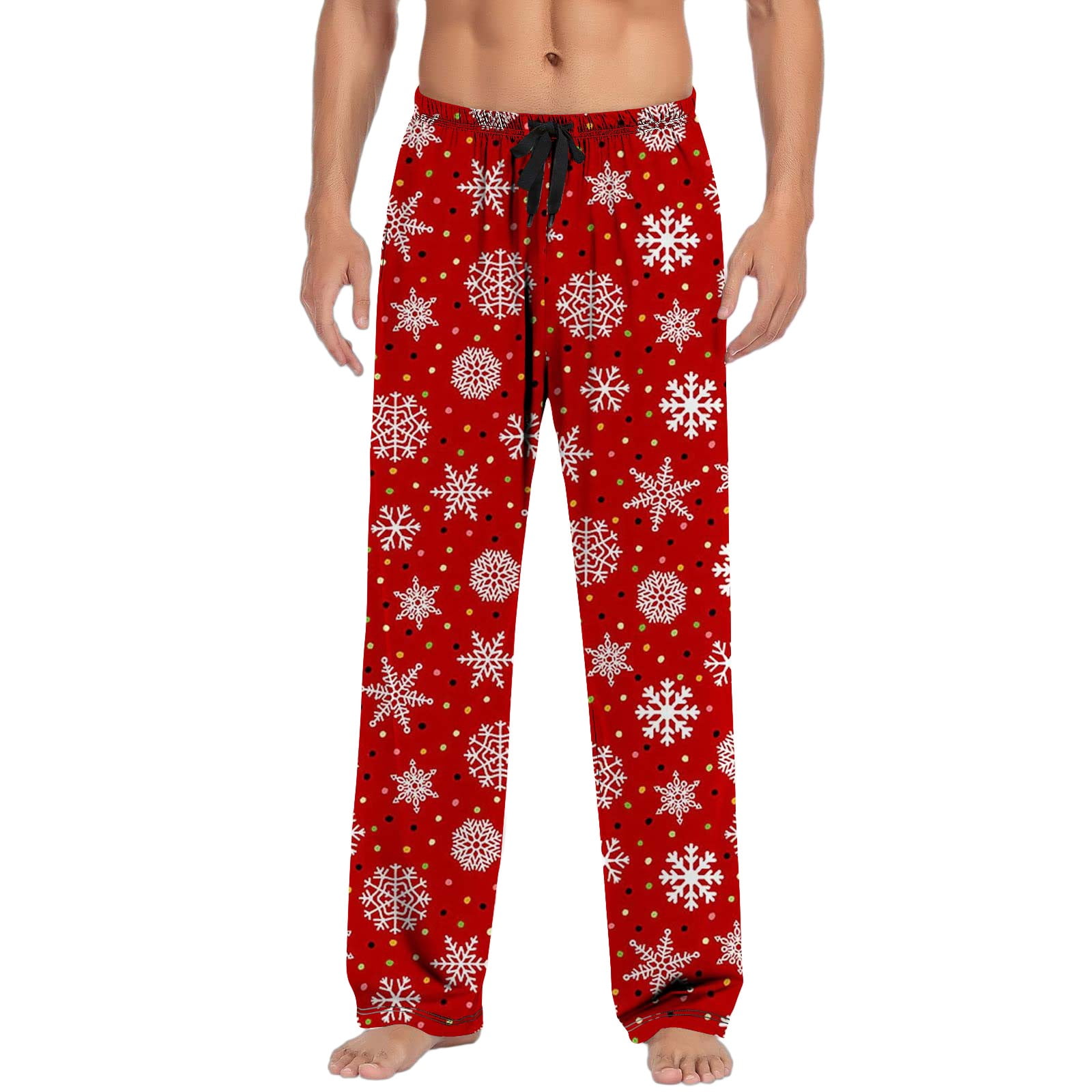 Kwasome Pants For Mens Christmas Pants Pajama Pants With Drawstring And ...