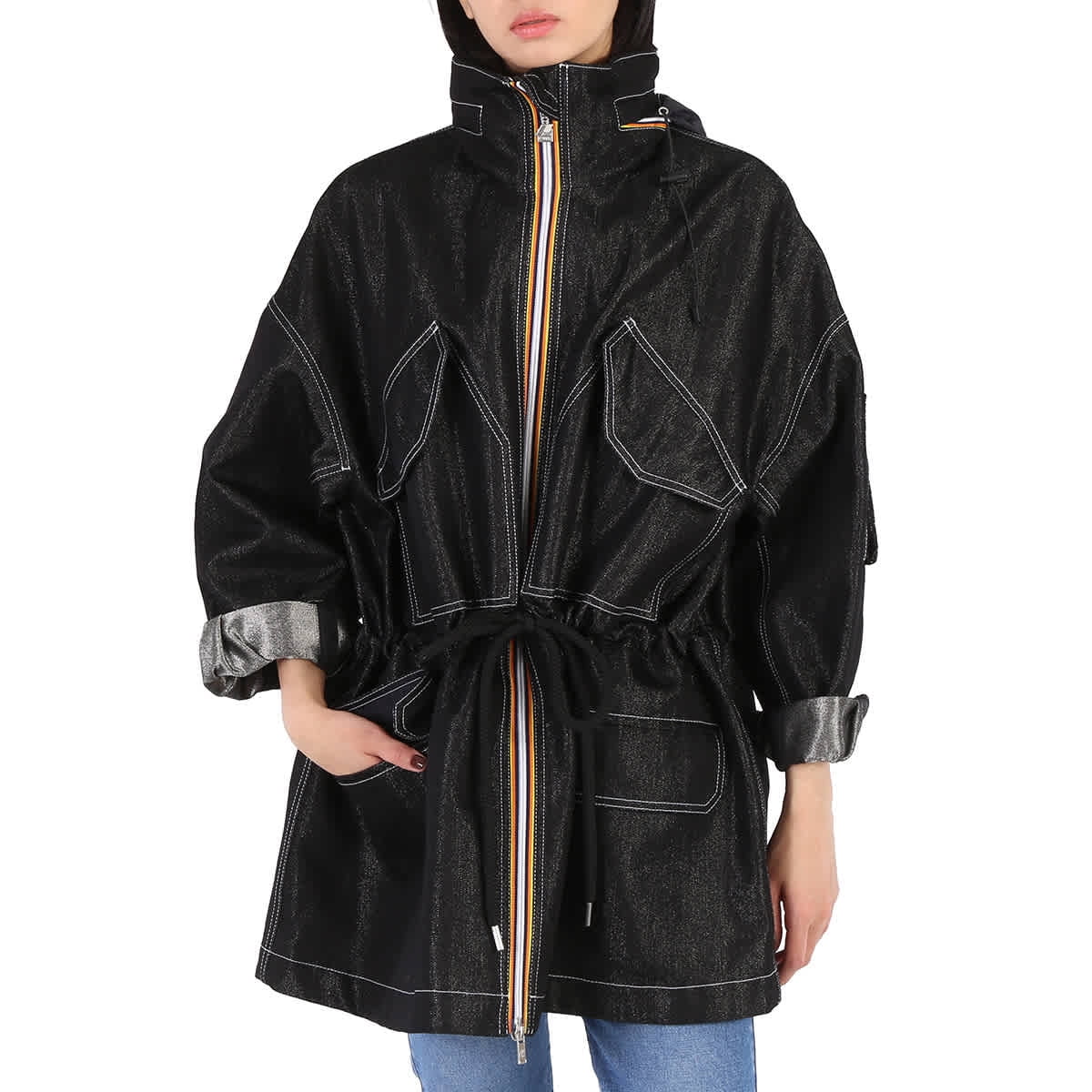 Kway Ladies R And D Kajasa Field Denim Jacket, Brand Size 8 Kway Ladies R And D Kajasa Field Denim Jacket, Brand Size 8