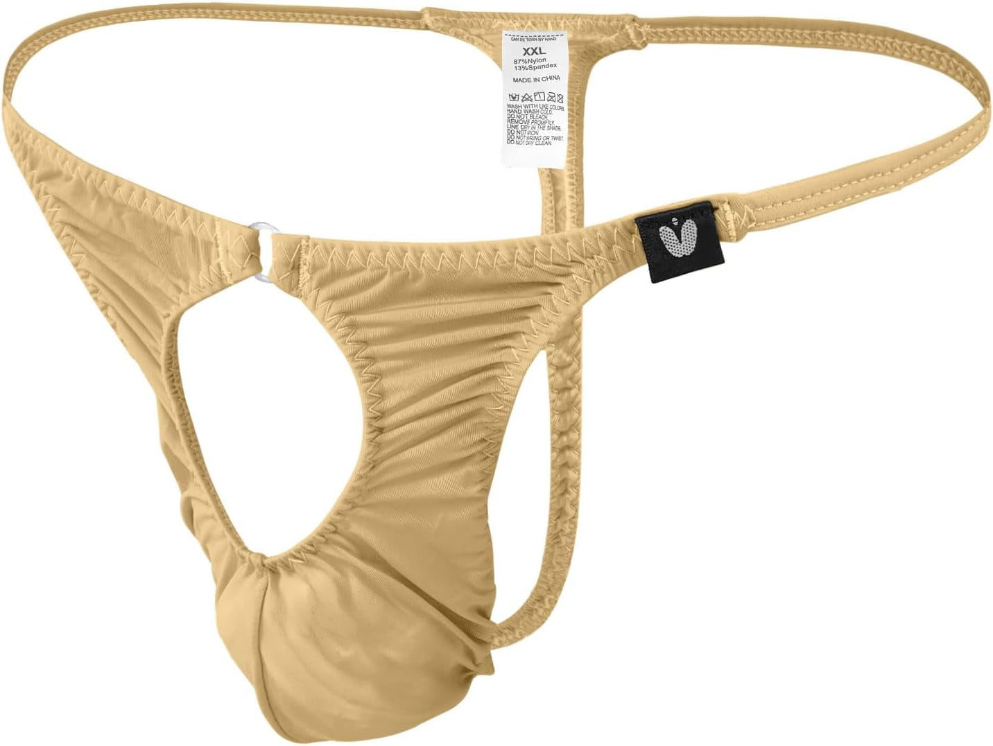 Kweltzeit Mens Exposed Thong Bulge Enhancing G String Underwear With Scrotal Space