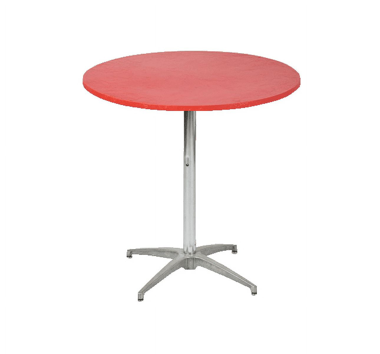 Kwik-Covers 24" Round Fitted Plastic Table Covers, Red - Walmart.com