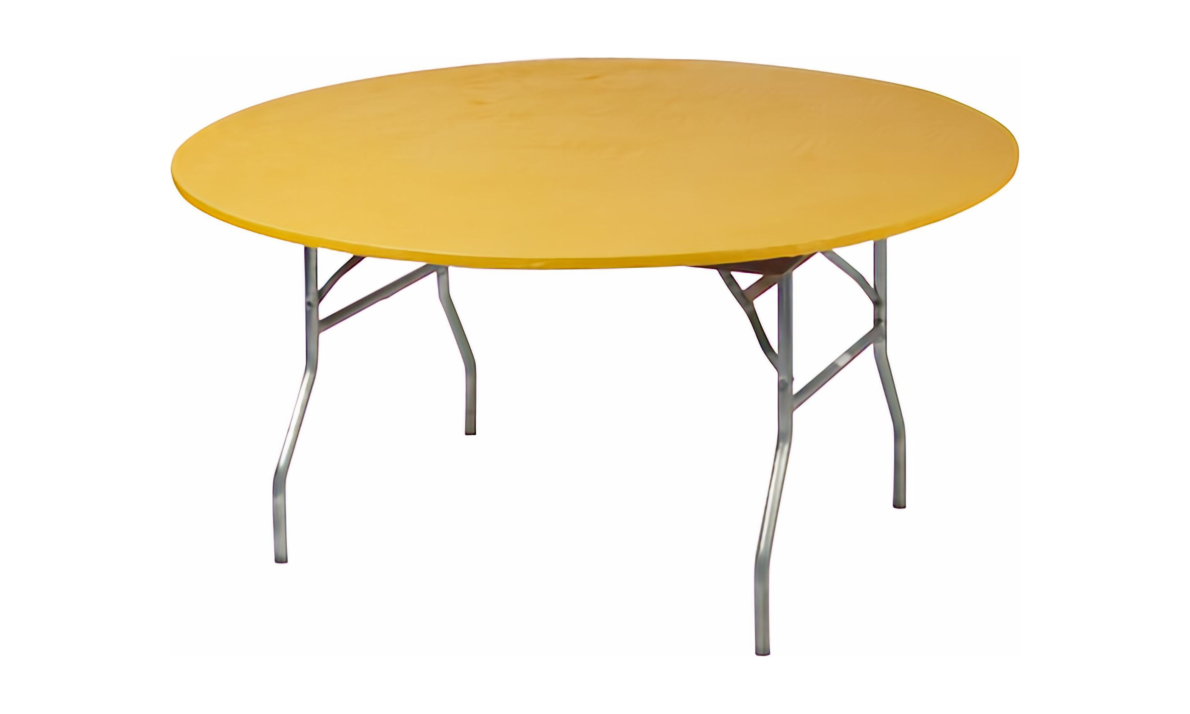 Kwik-Covers 48" Round Fitted Plastic Table Covers, Yellow - Walmart.com