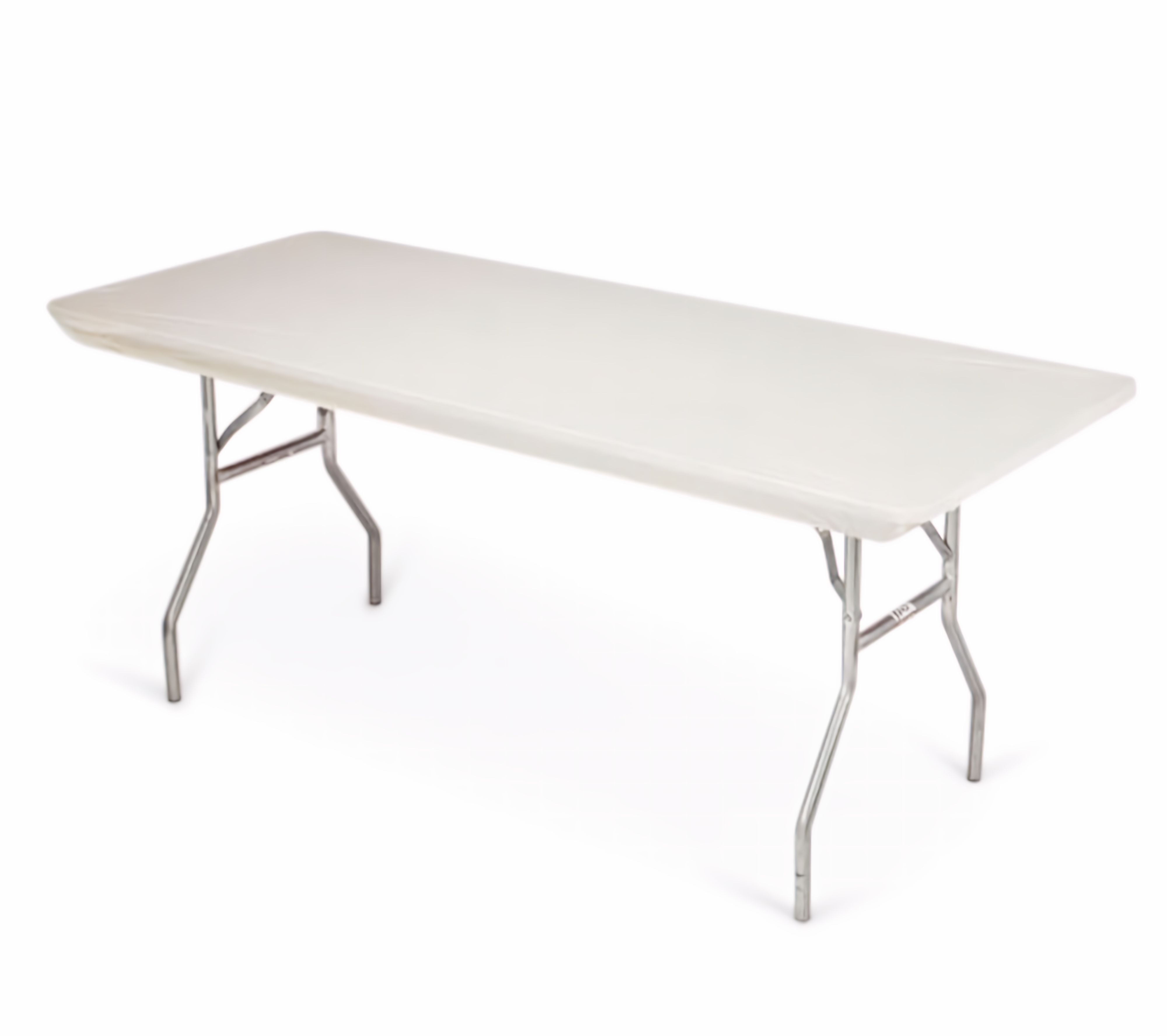Kwik-Covers 6' Rectangle Plastic Table Covers 30" x 72", Bundle of 5 ...