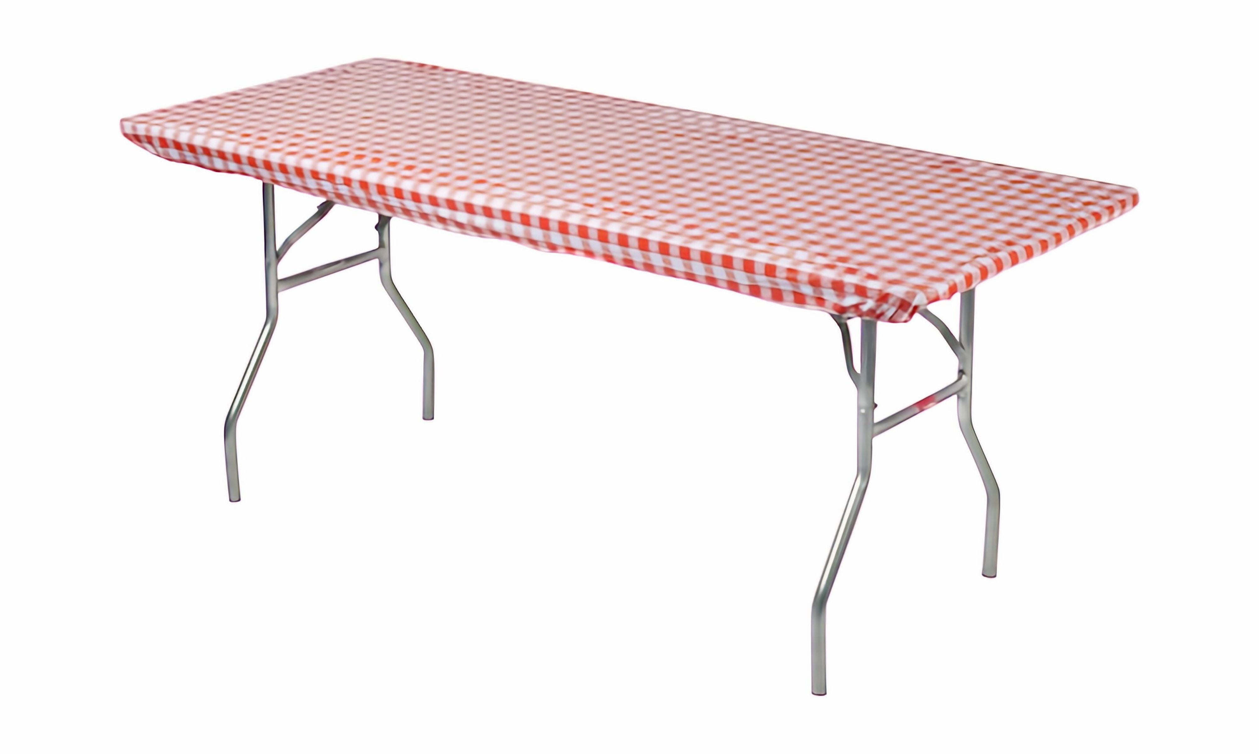 Kwik-Covers 6' Rectangle Plastic Table Covers 30" x 72", Bundle of 5 ...