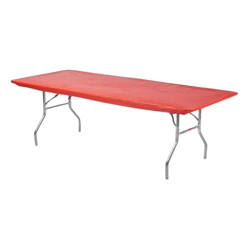 Kwik-Covers 6' Rectangular Plastic Table Covers 30" x 72" (6 Feet ...