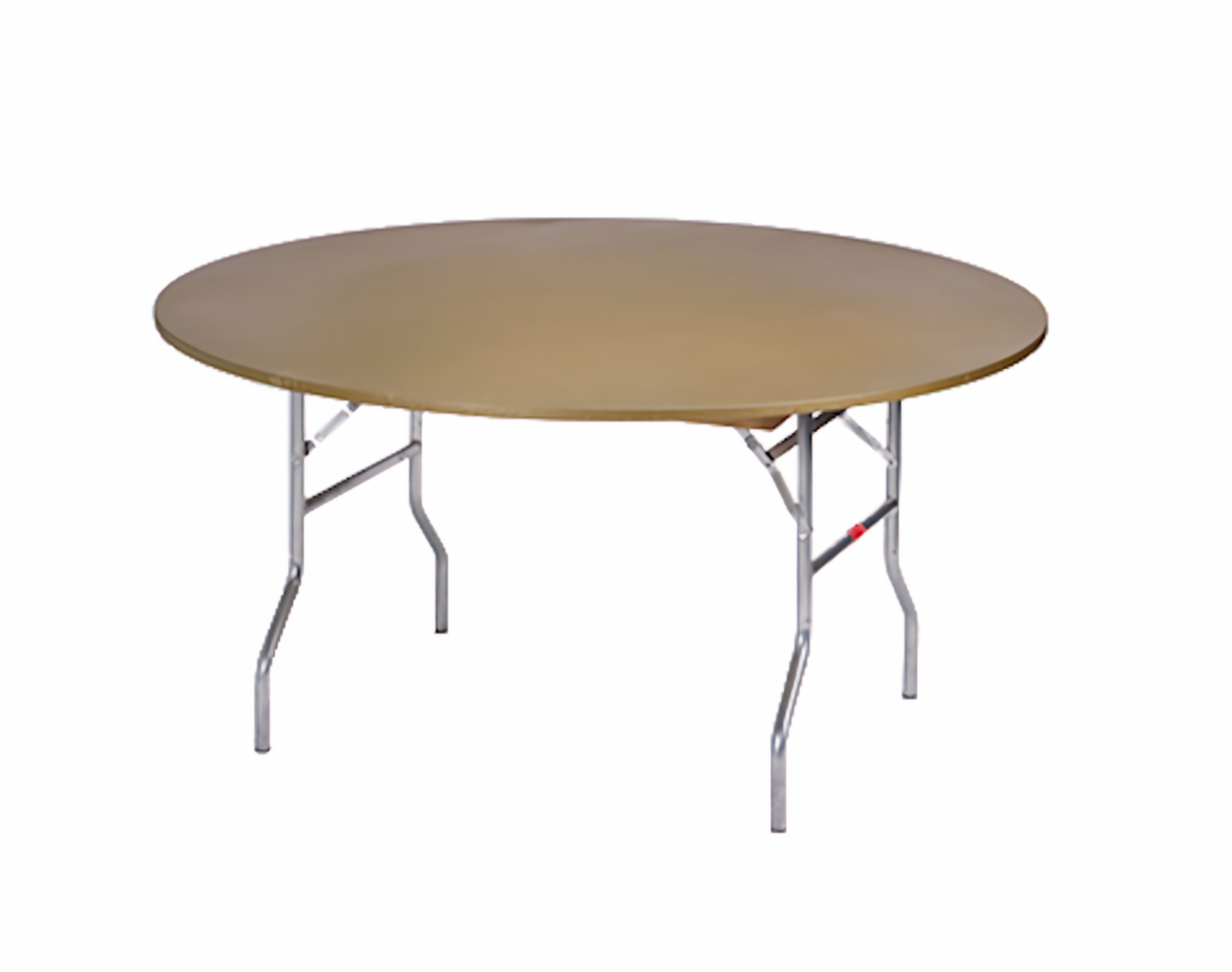 Kwik-Covers 60" Round Fitted Plastic Table Covers, Metallic Gold ...