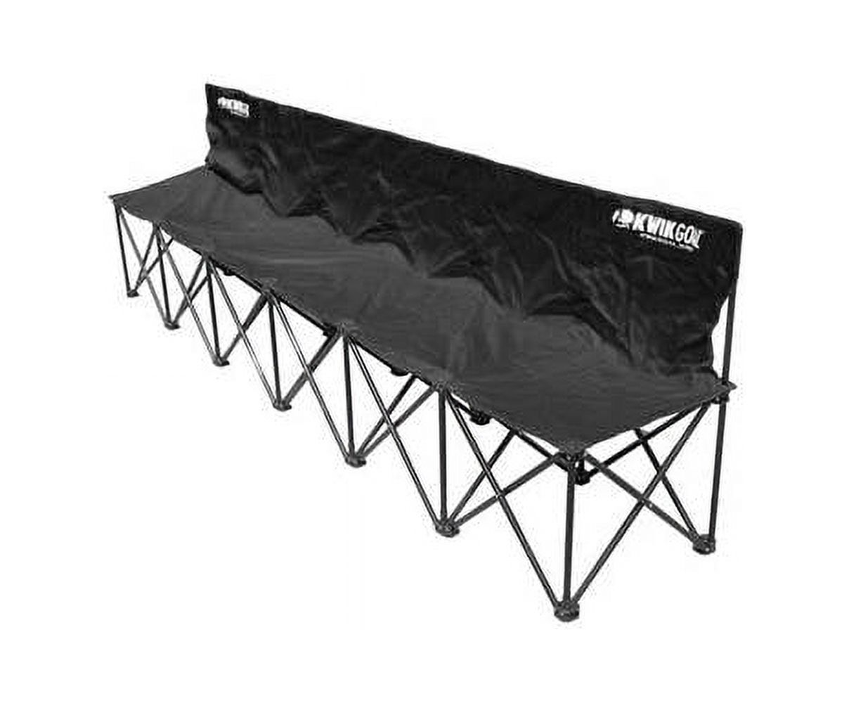 Kwik Goal 6 Seat Kwik Bench Soccer Bench, Black - Walmart.com