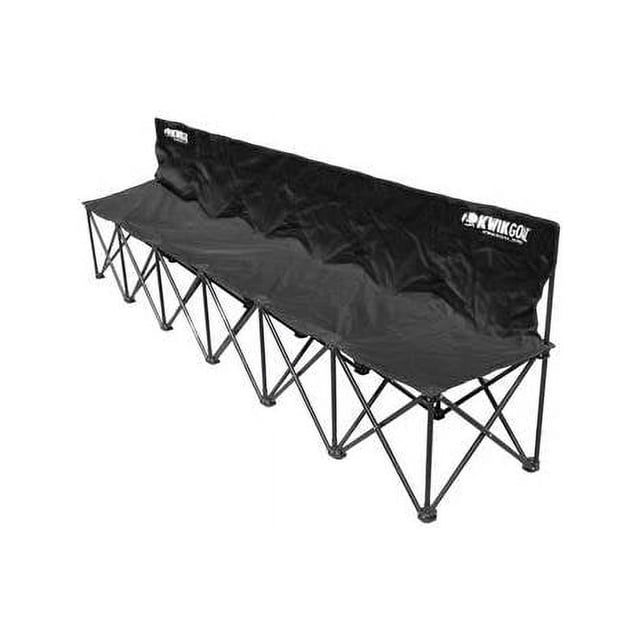 Kwik Goal 6 Seat Kwik Bench Soccer Bench, Black - Walmart.com