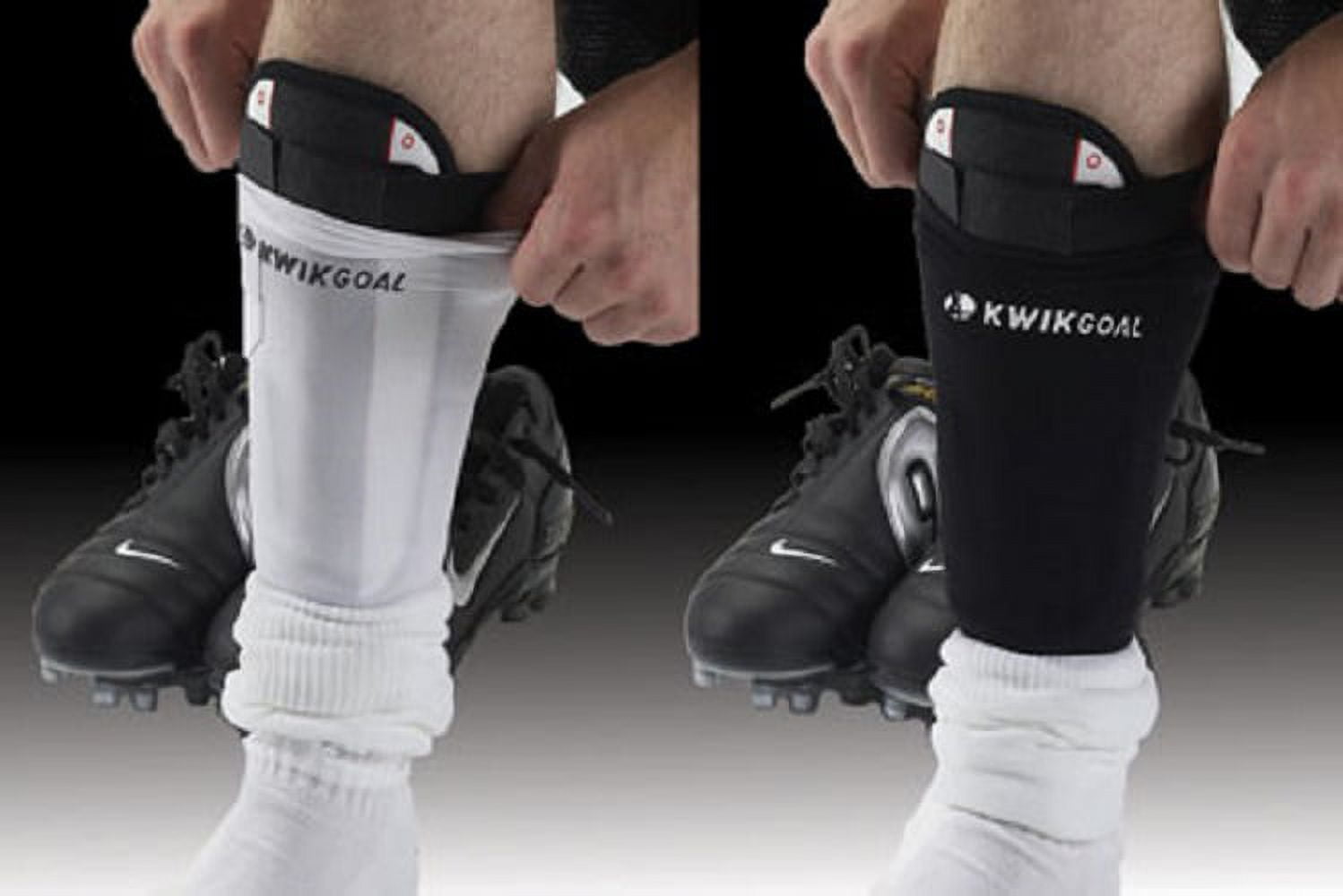 Kwik Goal Youth Shin Guard Compression Sleeves, Black - Walmart.com