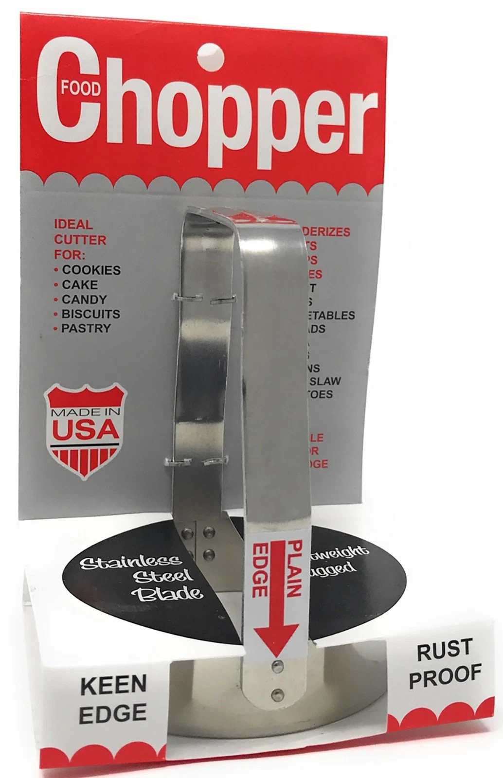 Kwik Kut Stainless Steel Food Chopper, Plain Edge - Walmart.com