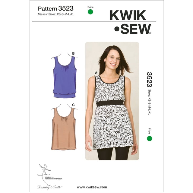 Kwik Sew Pattern Tops and Tunic, (XS, S, M, L, XL) - Walmart.com