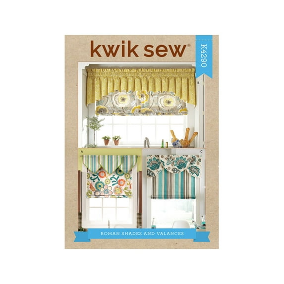 Kwik Sew Sewing Pattern 4290 - Roman Shades & Valances - Walmart.com