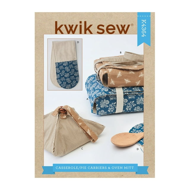 Kwik Sew Sewing Pattern 4364 - Casserole Carriers, Pie Holder & Double ...