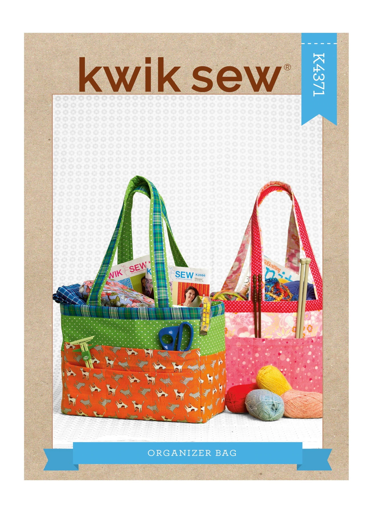 Kwik Sew Sewing Pattern 4371 - Organizer Bag, Size: OS (One Size ...