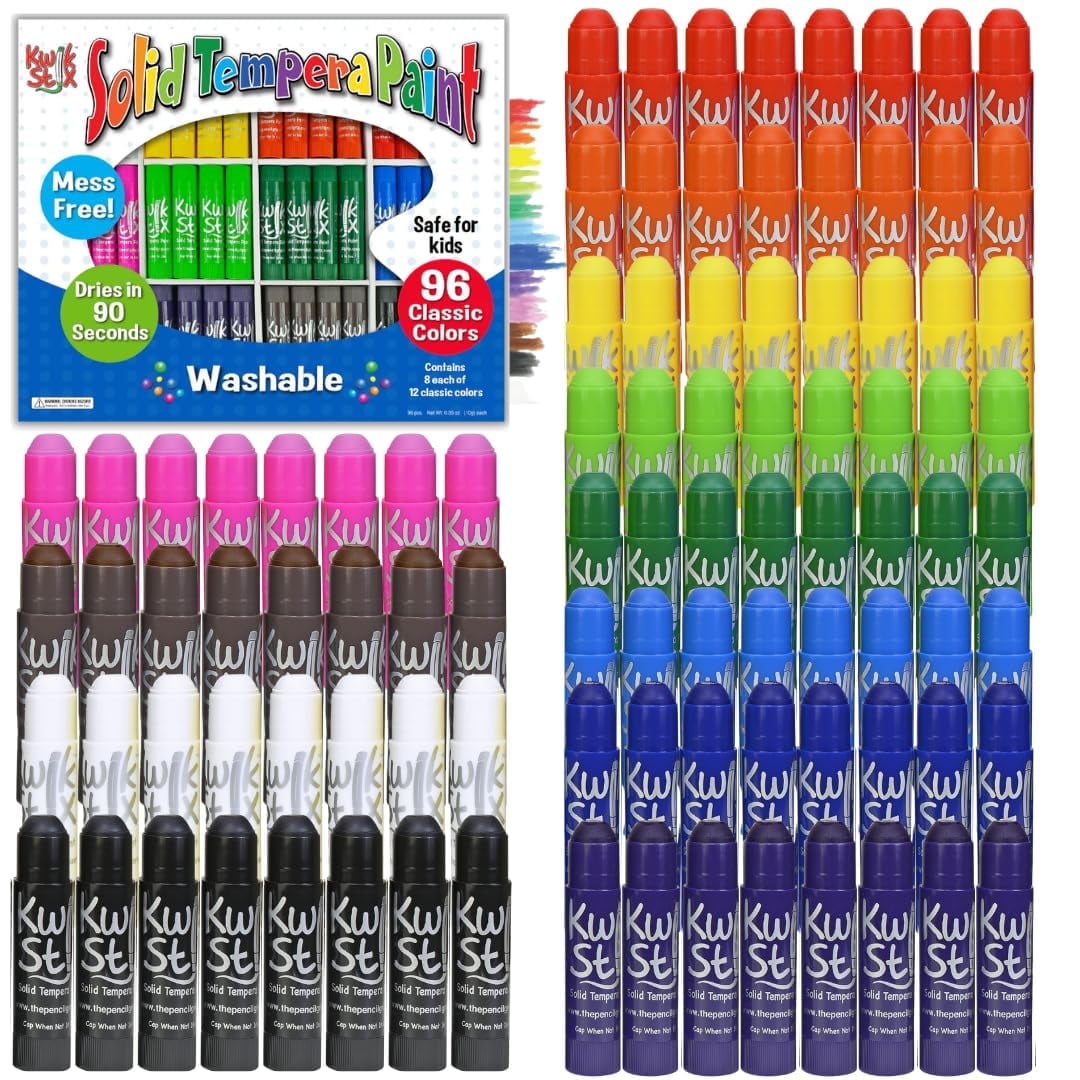 Free Shipping! The Pencil Grip Kwik Stix Solid Tempera Paint, Super ...