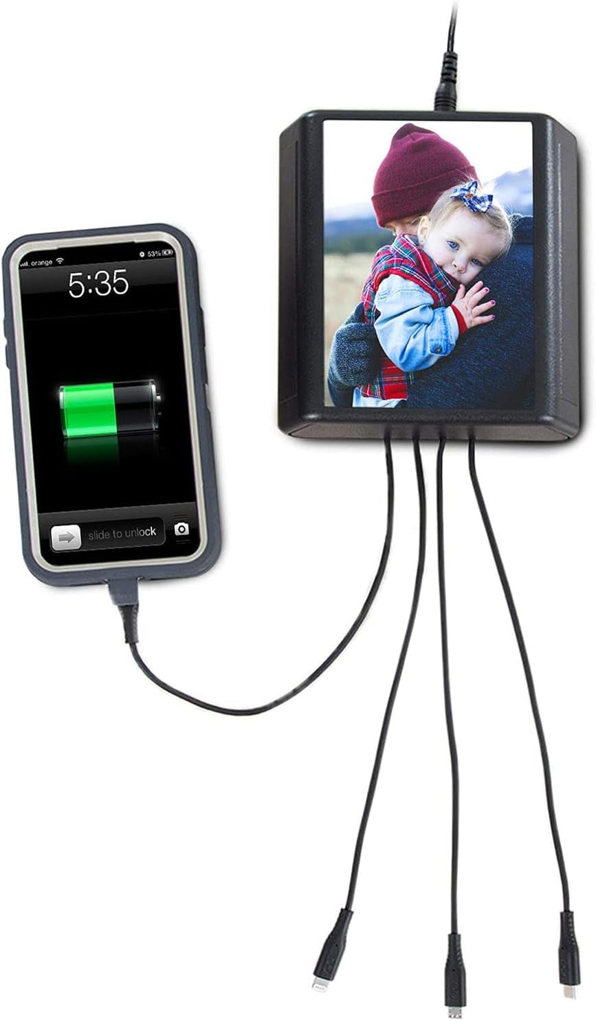 KwikBoost 4 Device Table Top Charging Station With 2 Lighting, 1 Micro ...