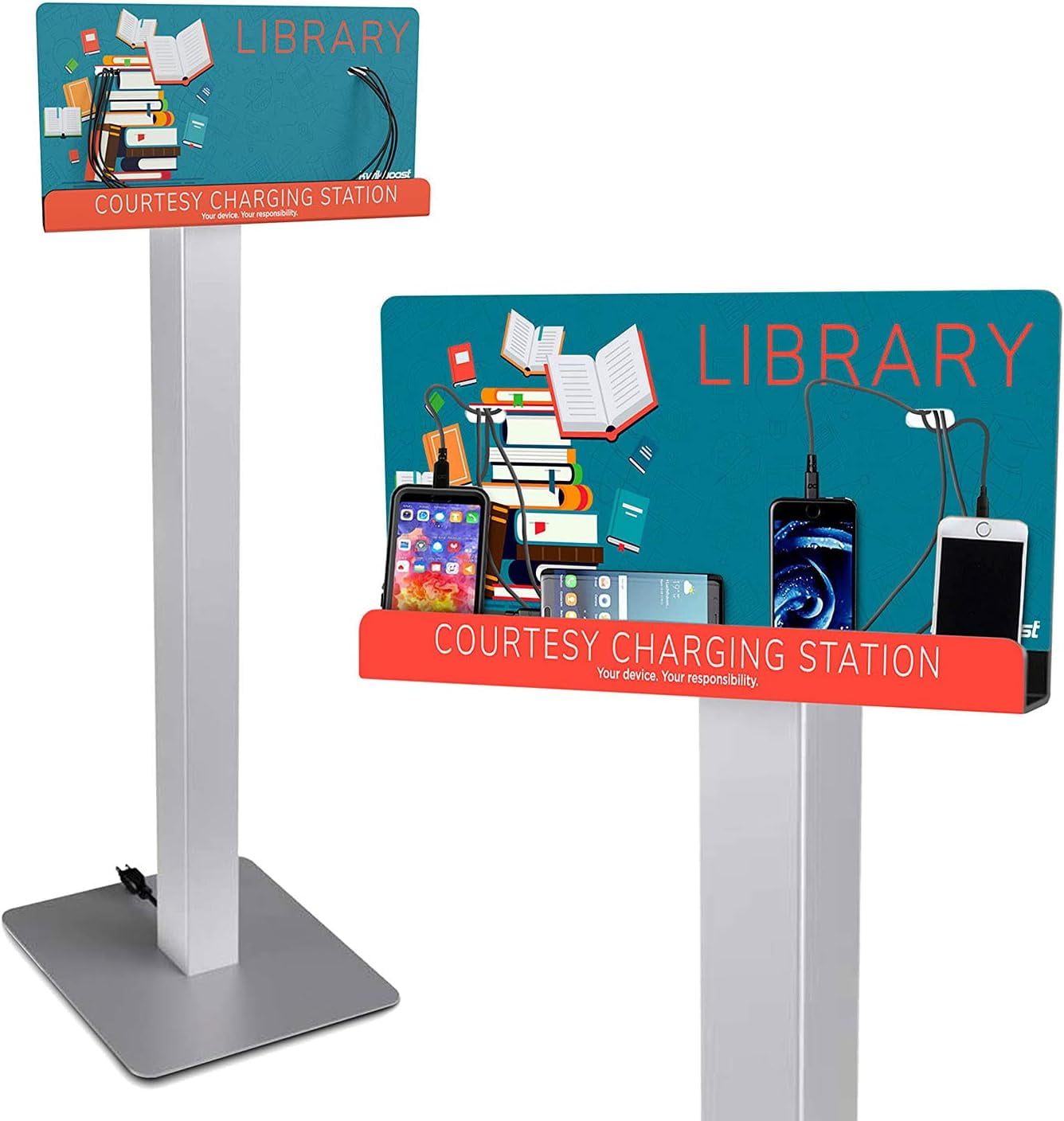KwikBoost 8 Device Freestanding Charging Station - Library Graphic ...