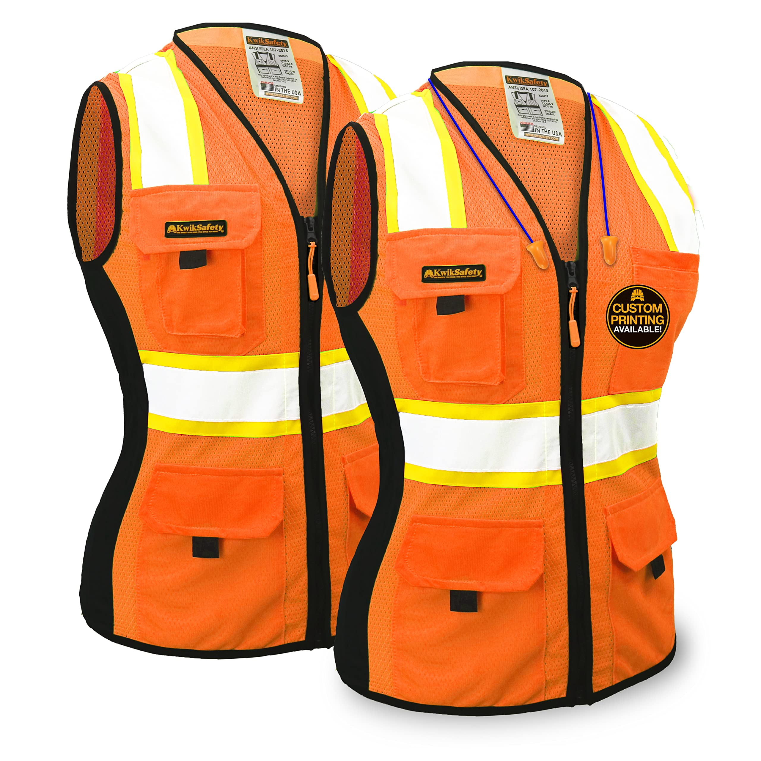 KwikSafety (Charlotte, NC) FIRST LADY | 2 PACK | Safety Vest for Women ...