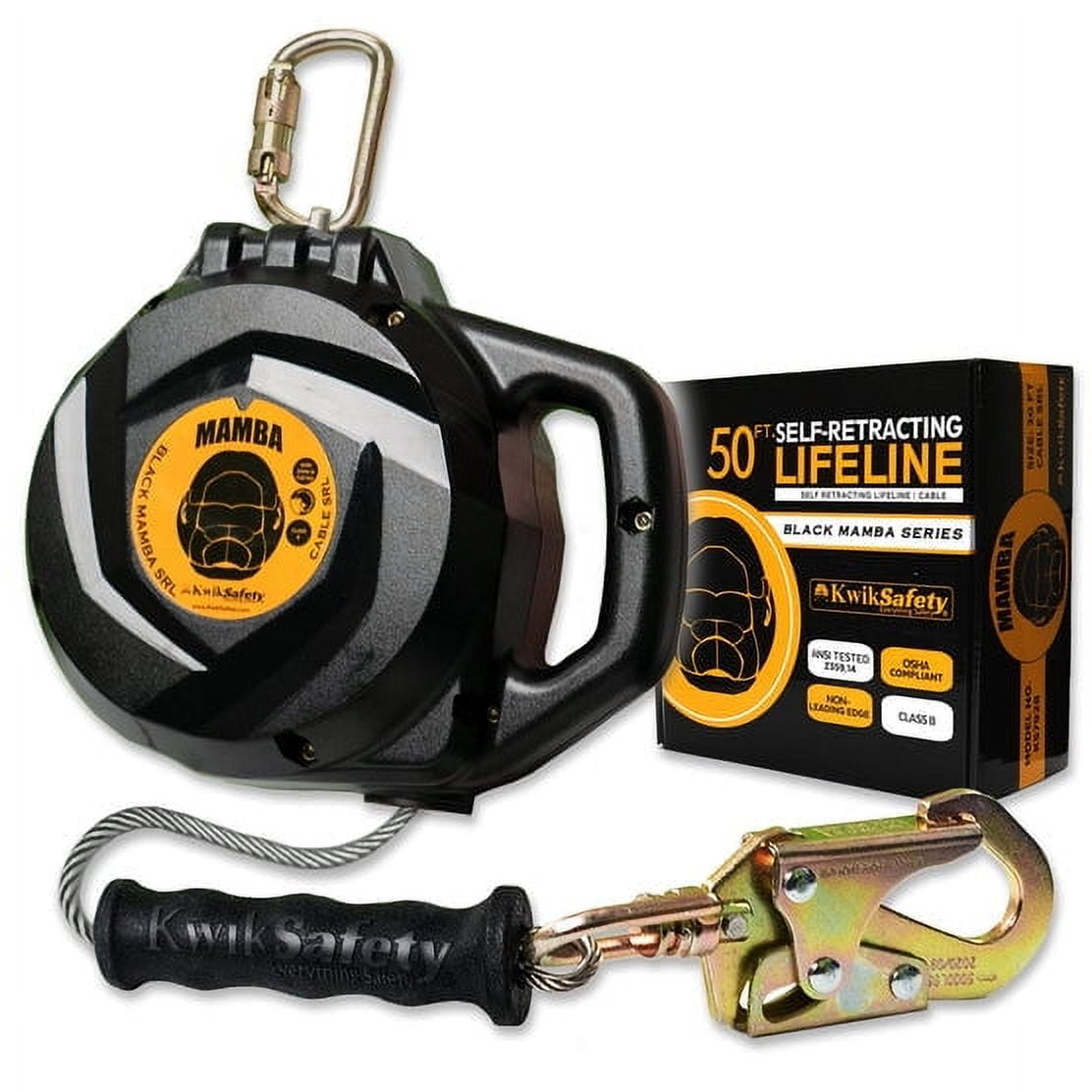 KwikSafety (Charlotte, NC) MAMBA 50’ Self Retracting Lifeline ...