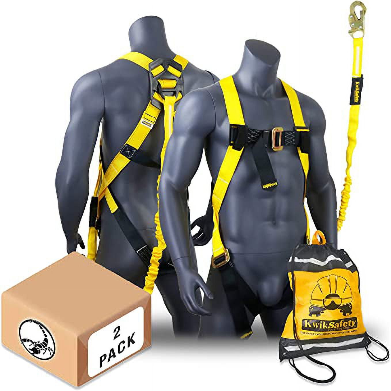 KwikSafety (Charlotte, NC) SCORPION (2 PACK) Safety Harness w/attached ...