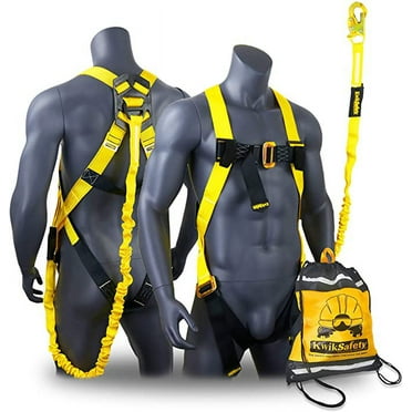 JORESTECH Safety Bundle Full Body Harness with Back D-Ring, ANSI ...