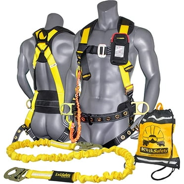 Palmer Safety Fall Protection Full Body 5 point Harness, Padded Back ...