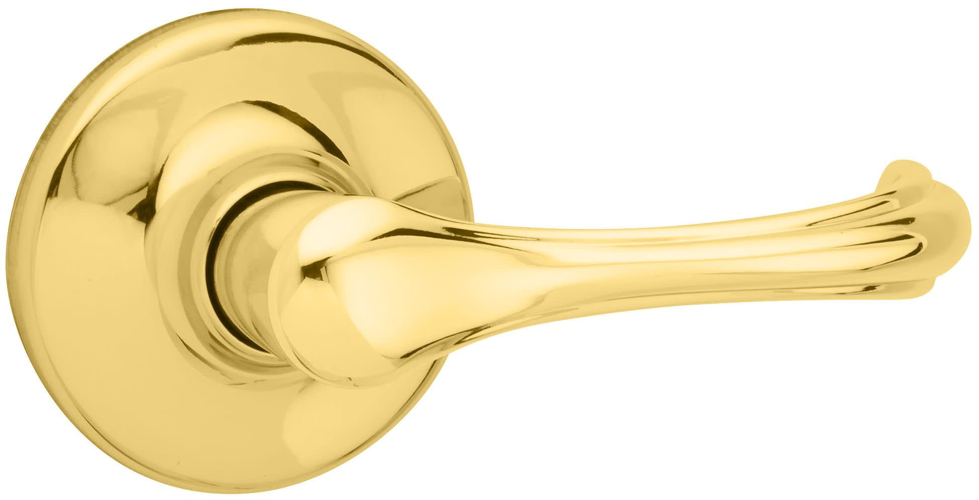 Kwikset 200DNL-3 6AL Kwikset Dorian Passage Lockset, Polished Brass ...