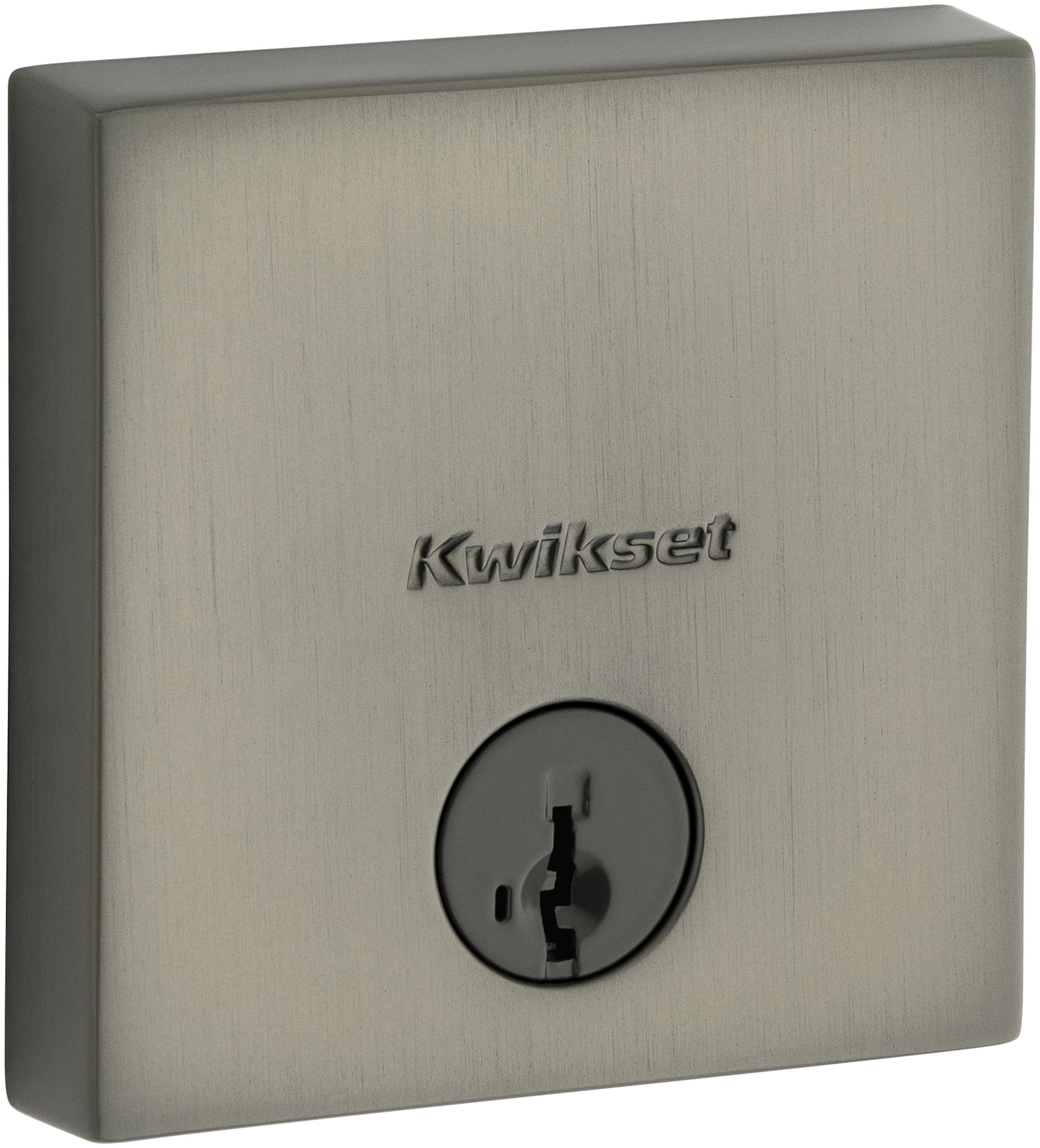 Kwikset 258Sqt-S.Strkp Downtown Single Cylinder Keyed Entry Deadbolt ...