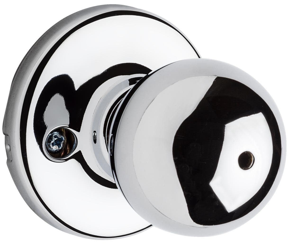 Kwikset 300P Polo Privacy Door Knob Set - Chrome - Walmart.com