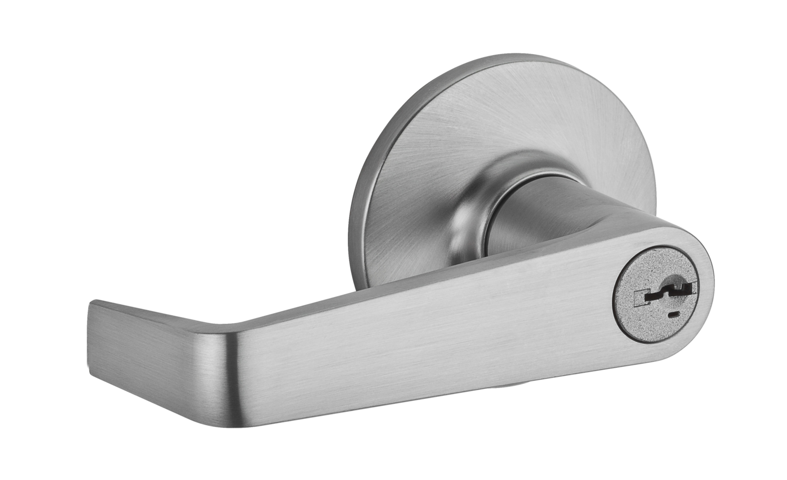 Kwikset 438Cnlsmt Carson Grade 3 Keyed Entry Door Lever Set - Chrome ...