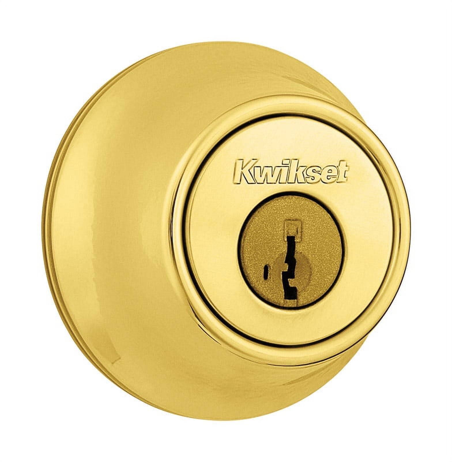 Kwikset 660 Deadbolt, Keyed One Side, SmartKey Technology, Polished ...