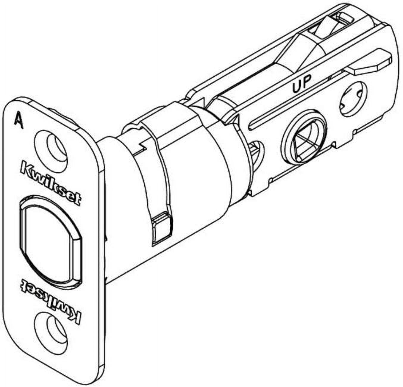 Kwikset 81305 Rcal Adjustable Deadbolt Latch - Nickel - Walmart.com