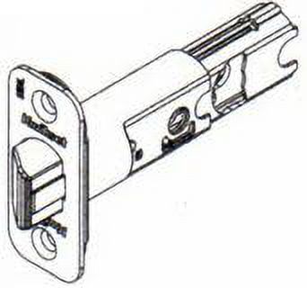 Kwikset 82247 Rcal Adjustable Deadbolt Backset Entry Deadlatch - Black ...