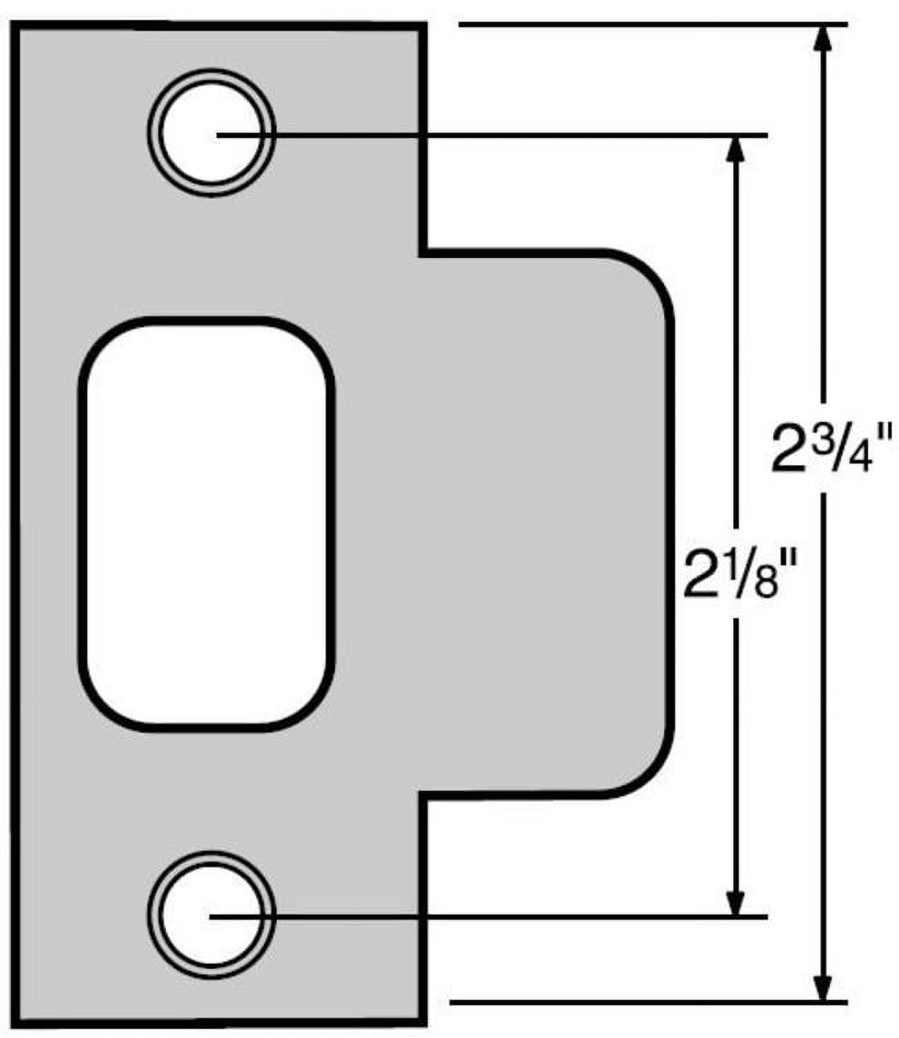 Kwikset 83028 Latch Strike Door T Strike Accessory - Chrome - Walmart.com