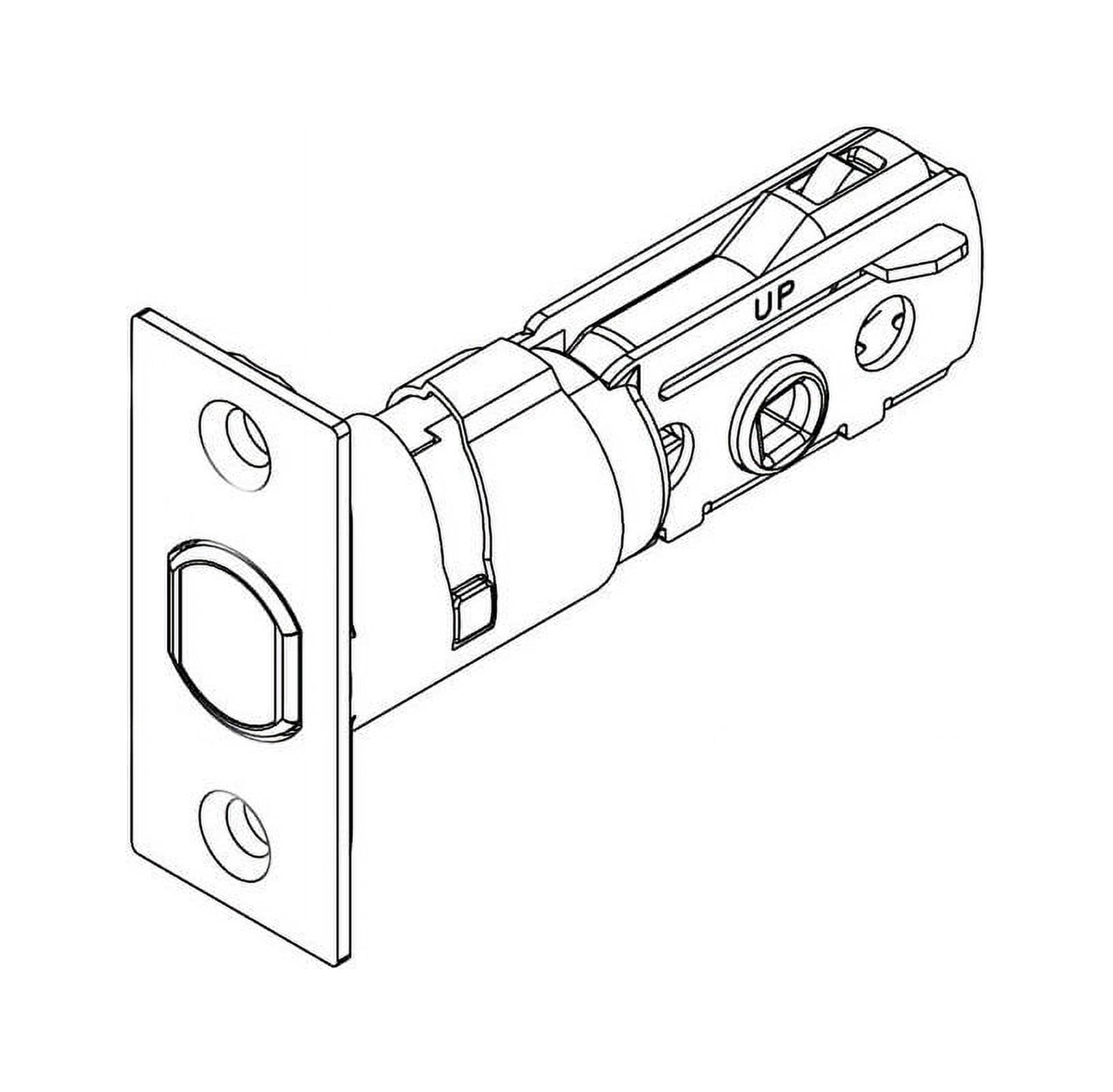 Kwikset 83370 Adjustable Backset Square Corner Deadbolt Latch - Bronze ...