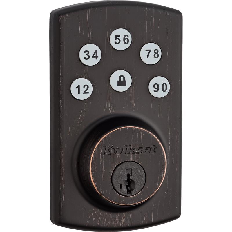 Kwikset Powerbolt2 Electronic Deadbolt - SmartKey, Keyless Digital Door ...