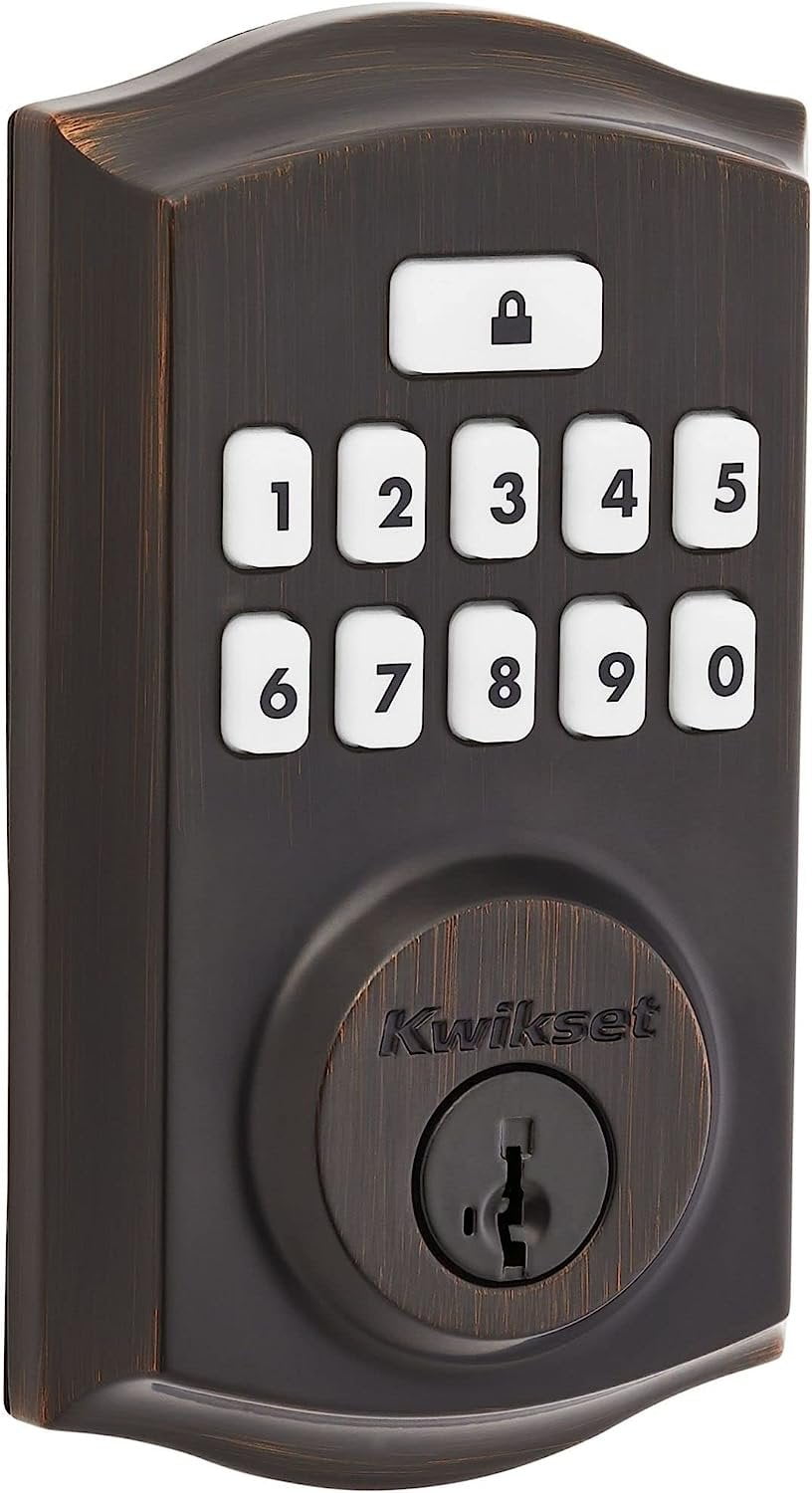Kwikset 9260TRL-11PS Traditional SmartCode Keypad Electronic Deadbolt ...