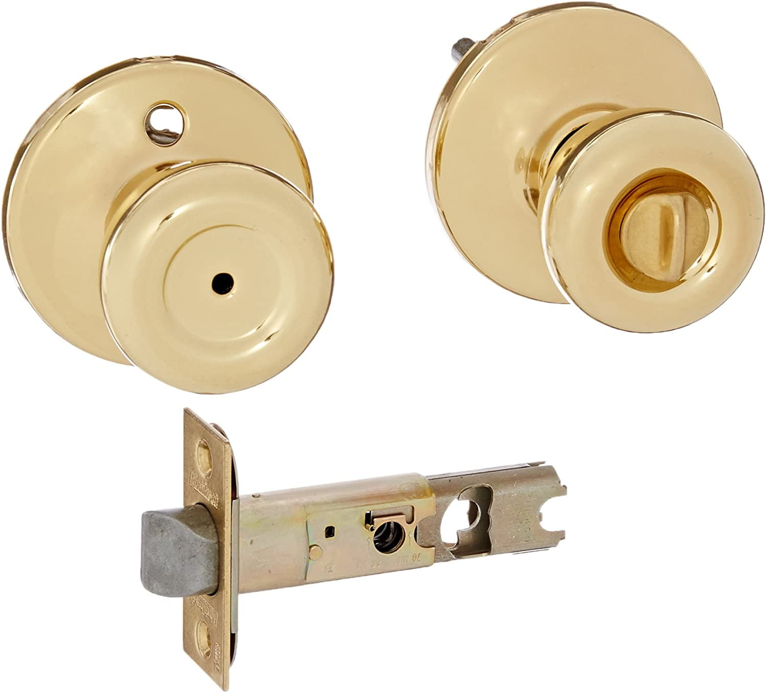 Kwikset 93001-242 Tylo Privacy Bed/Bath Knob in Polished Brass ...