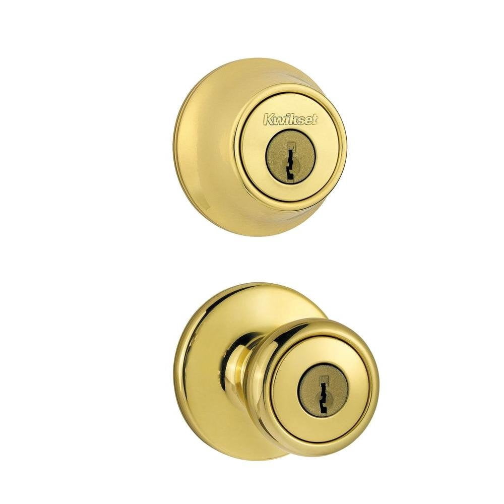 Kwikset 96900-305 Frustration_Free 690 Tylo Keyed Entry Knob & Single ...