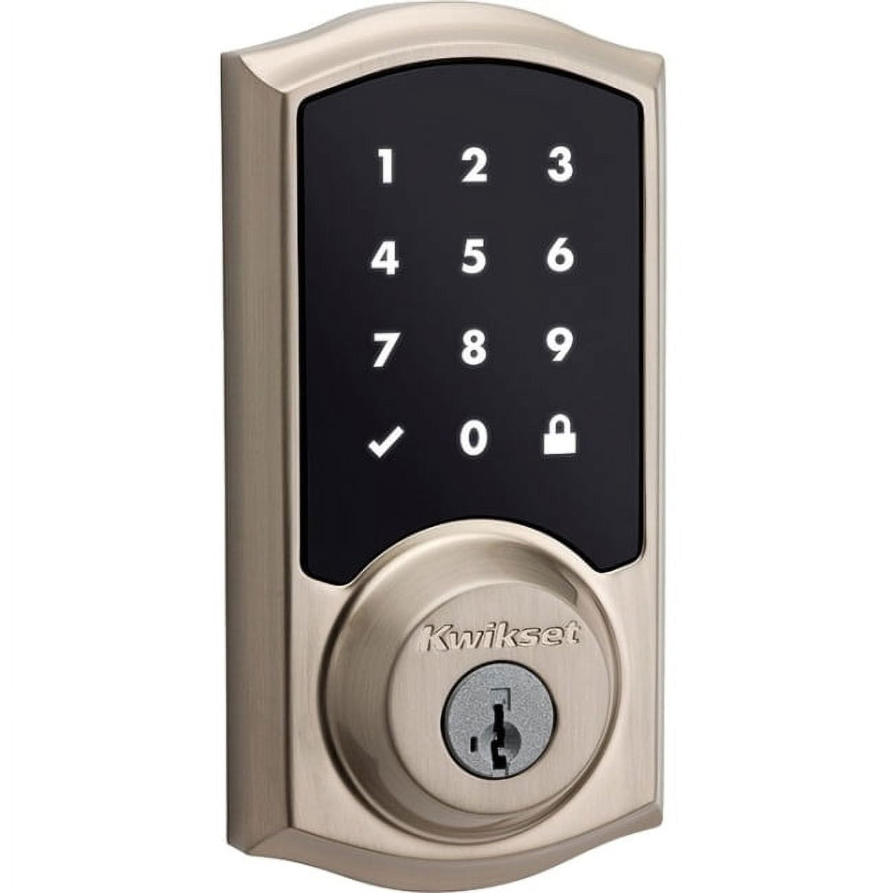 Kwikset Smartcode 916 Satin Nickel Capacitive Touchscreen Electronic ...