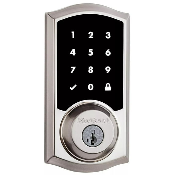 Kwikset 99160-038 SmartCode Satin Nickel Single Cylinder Smartkey ...