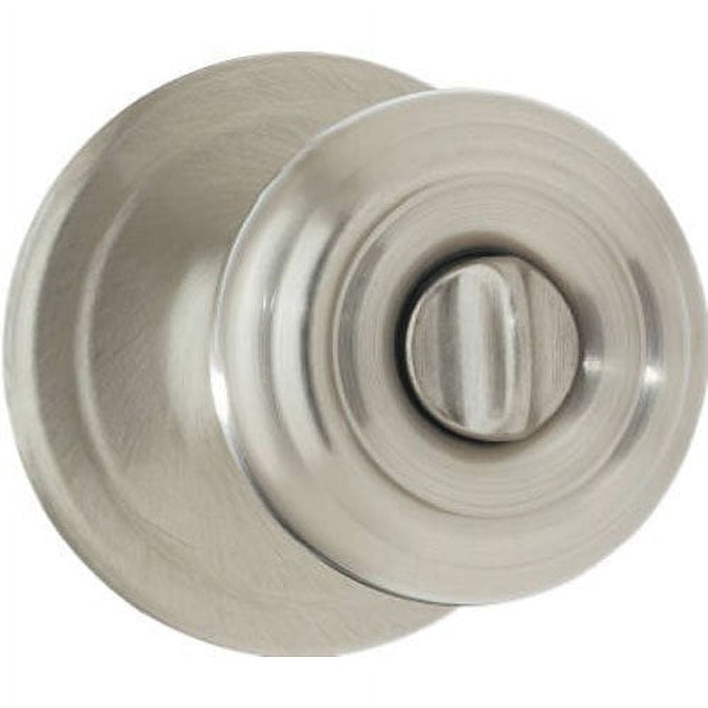 Kwikset Cameron Bed/Bath Knob in Satin Nickel - Walmart.com